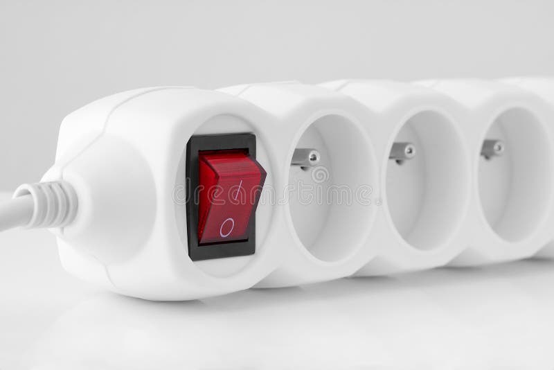 White plug in wall socket stock photo. Image of plug - 152406930