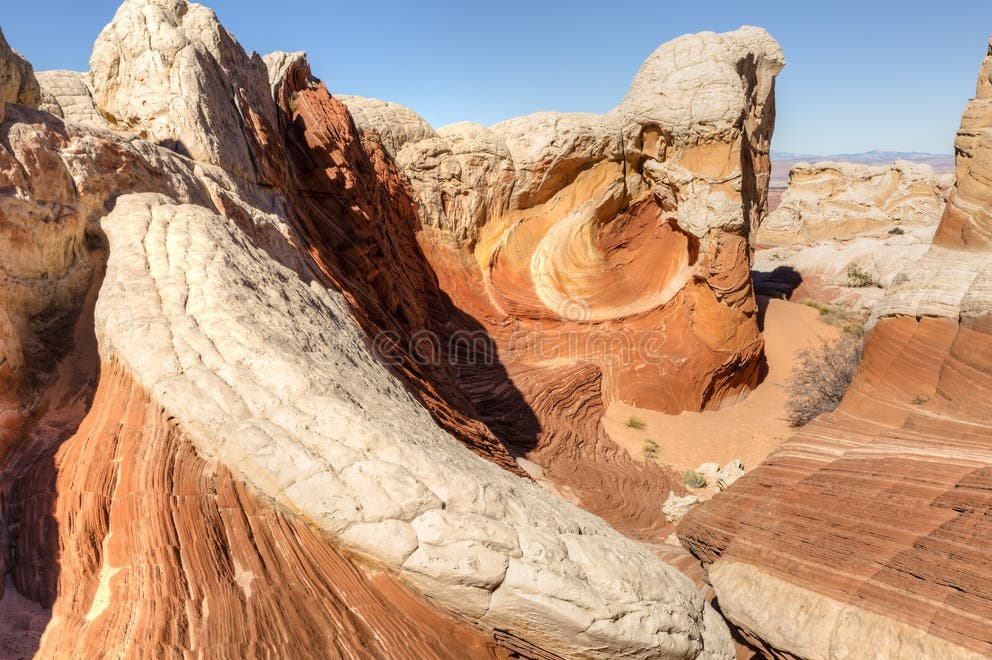 White Pocket Vortex stock image. Image of plateau, rocks - 64166981