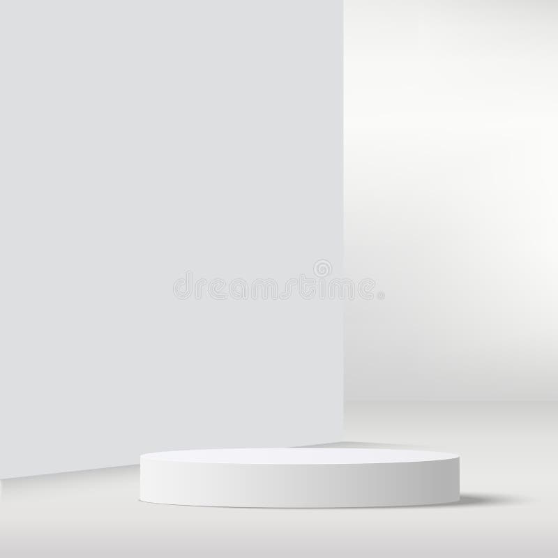 White Podium in White Background for Product Presentation. Vector Stock ...