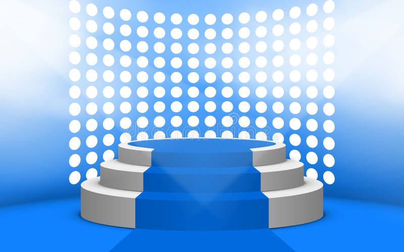 Spotlight in the Studio Room Stock Vector - Illustration of ceremony ...