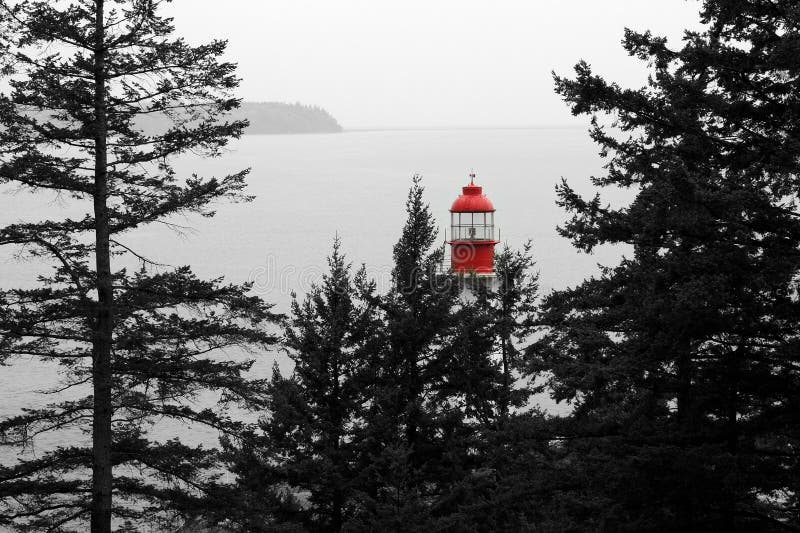 White Point Atkinson Light House in Vancouver British Columbia Stock ...