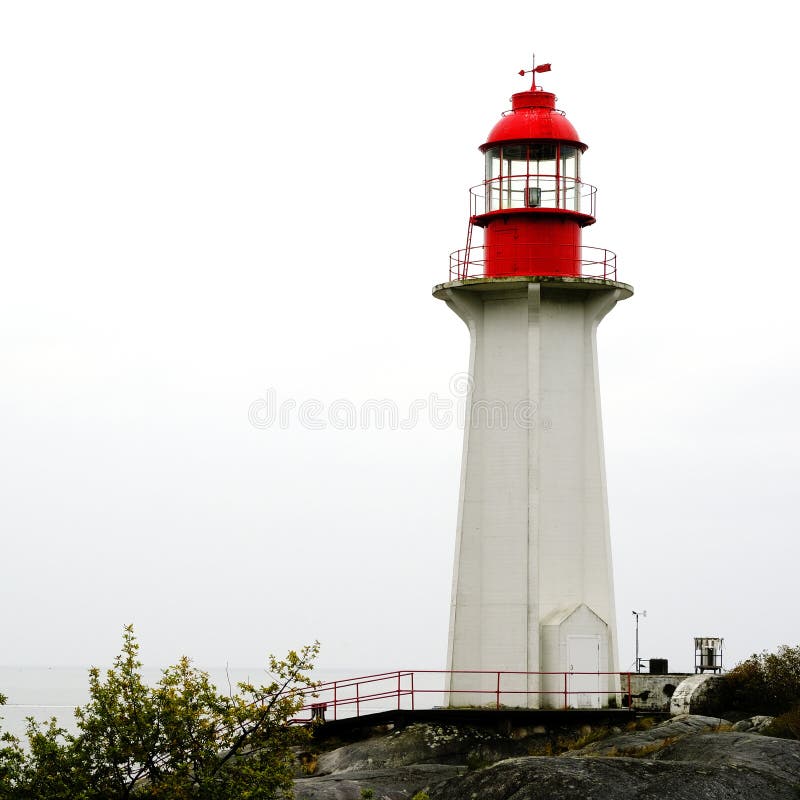 Point Atkinson Lighthouse stock image. Image of blue - 35486287