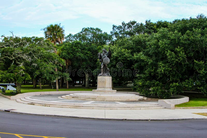 White Point Gardens, Charleston, SC. Editorial Stock Photo - Image of ...