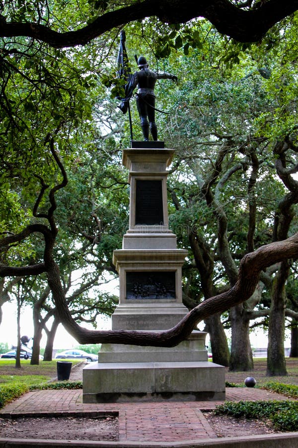 White Point Gardens, Charleston, SC. Editorial Stock Photo - Image of ...