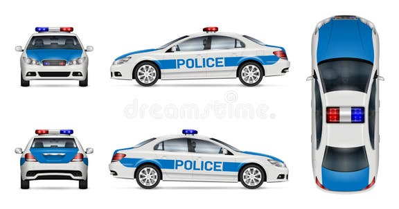 Police Car Side View Stock Illustrations – 1,010 Police Car Side View ...