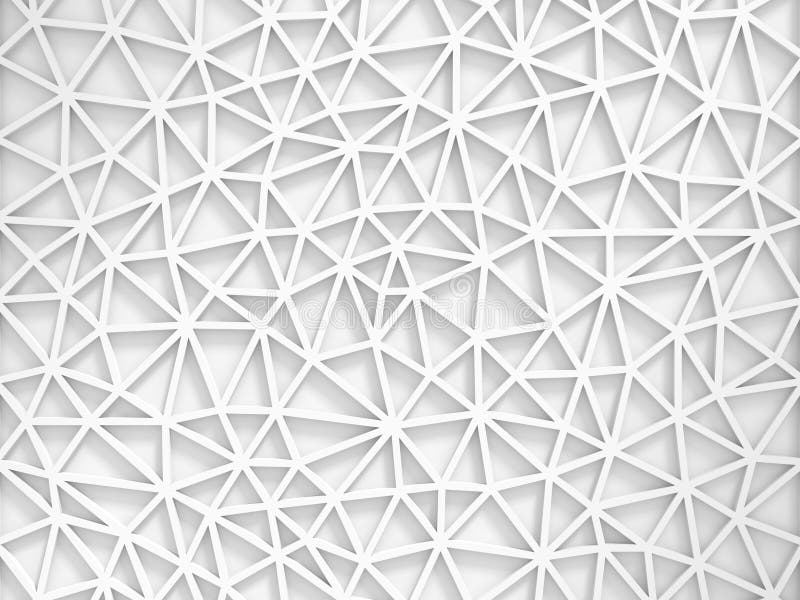 White Poligon Geometric Abstract Wall Background Stock Illustration ...