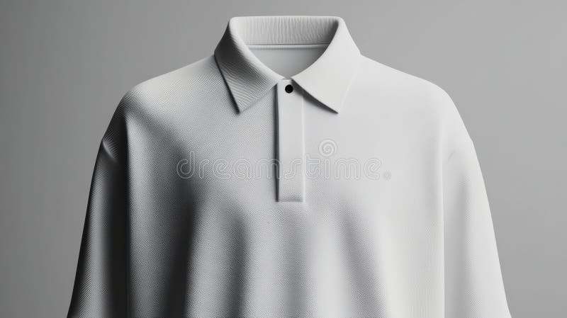 A White Polo Shirt Presented on a Simple White Background Stock Photo ...