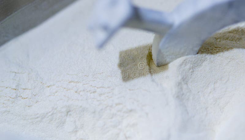 White Polyamide Powder Object on 3D Printed from White Polyamide Powder ...