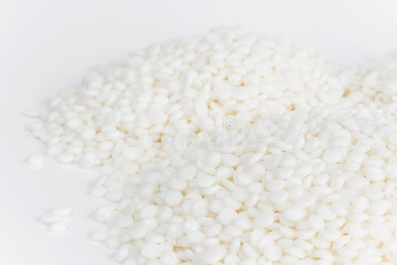 Fine White Polymer Granules Stock Image - Image of polypropylene ...