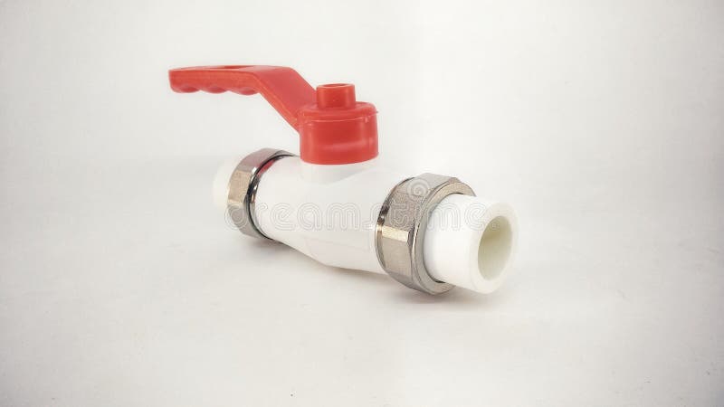 White polypropylene valve stock image. Image of pink - 198869711