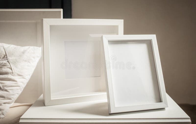 White Portrait Frame Mockups, Scandinavian Interior Neutral Color ...