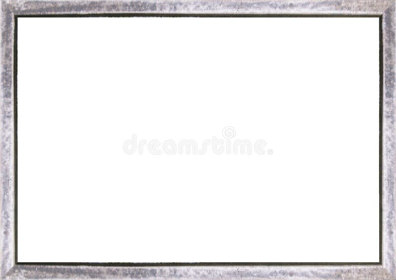 White Portrait Frame with Rustic Wooden Borders Stock Image - Image of ...