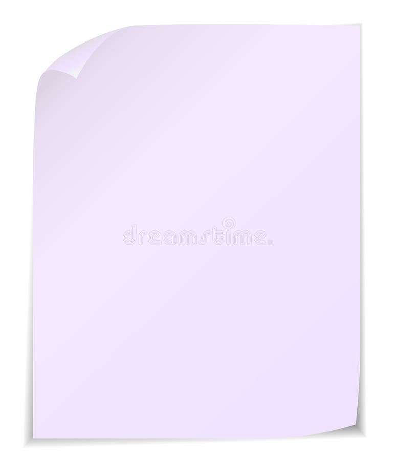 White Post it Notes Isolated on White Background. Stock Vector ...