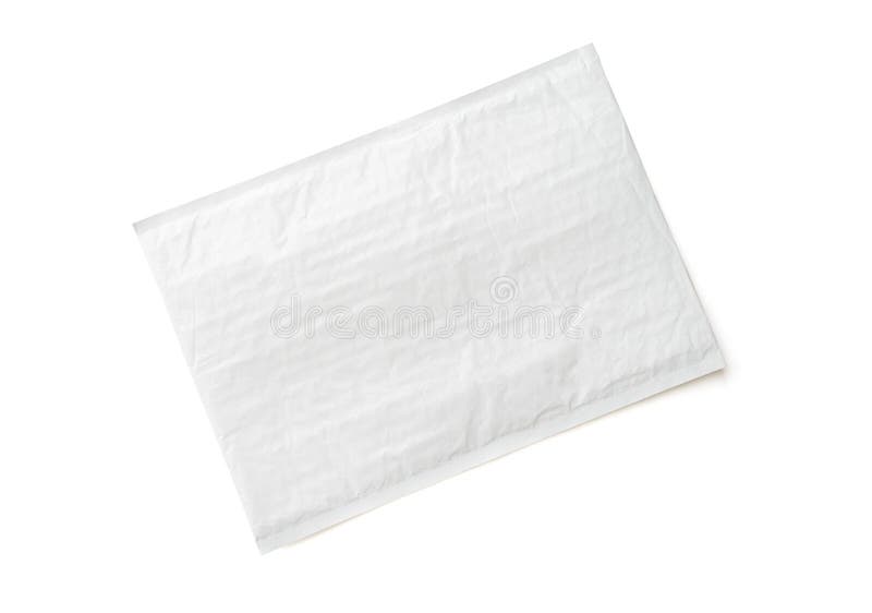 White Postal Package. Plastic Parcel Object Background for Online ...