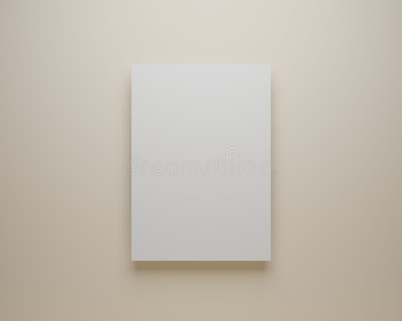 White Poster Mockup - Plain Poster Mockup Stock Illustration ...