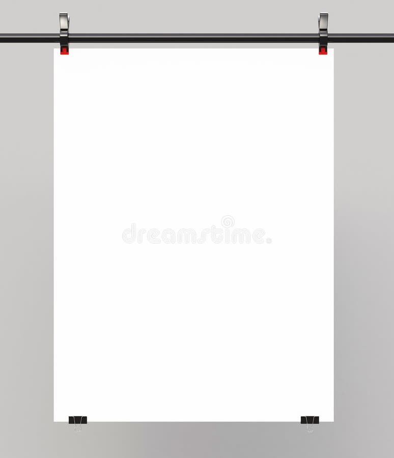 White poster stock illustration. Illustration of shape - 65187397