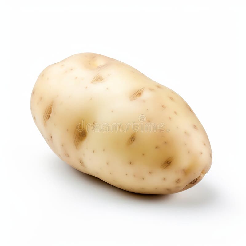 Minimalist Photography of a Large White Potato Isolated Stock ...