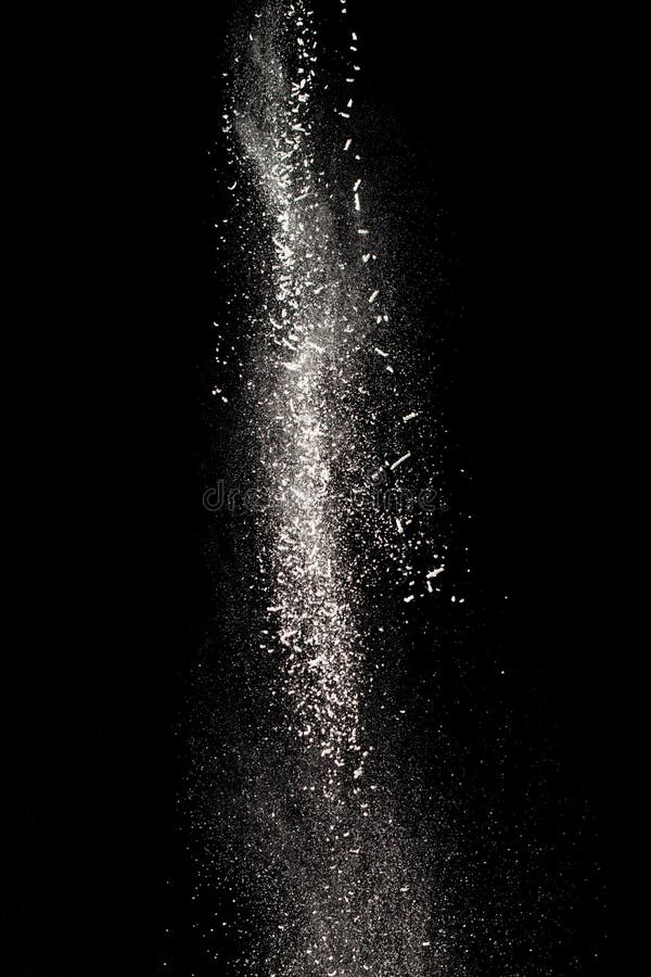 White Powder on a Black Background Stock Photo - Image of background ...