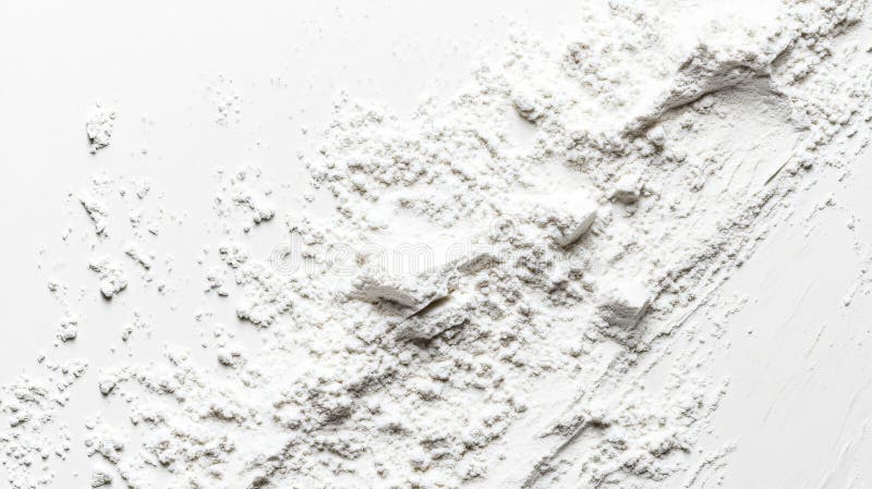 White Powder of Concrete, Clay, or Bentonite Isolated on White ...