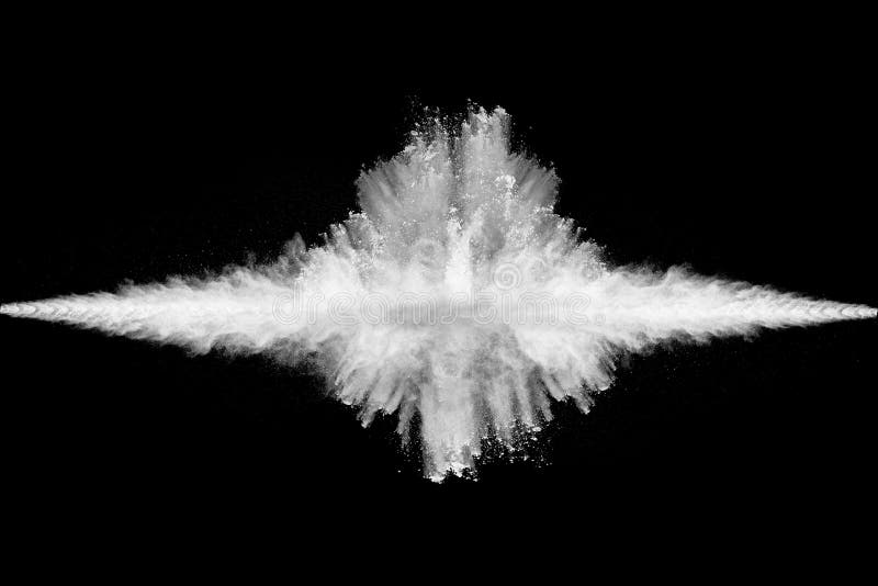 White Powder Explosion on White Background Stock Photo - Image of ...