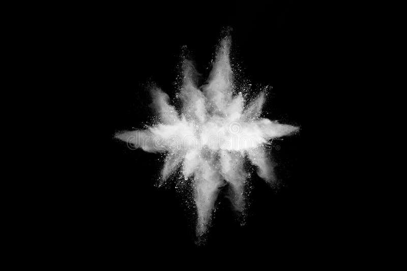 White Powder Explosion on White Background Stock Photo - Image of dirt ...
