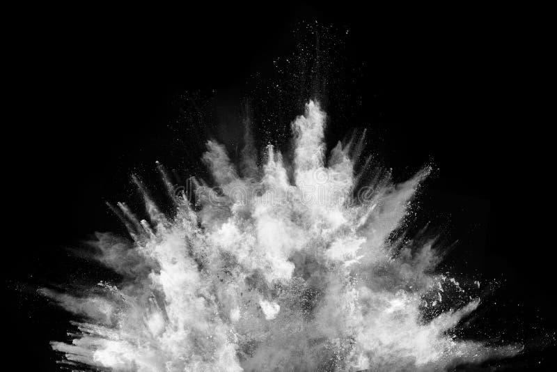 White Powder Explosion on White Background. Stock Photo - Image of dirt ...