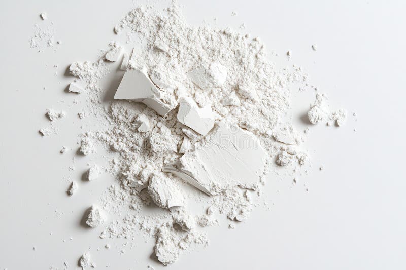 White Powdery Substance Scattered on a White Surface Stock Illustration ...
