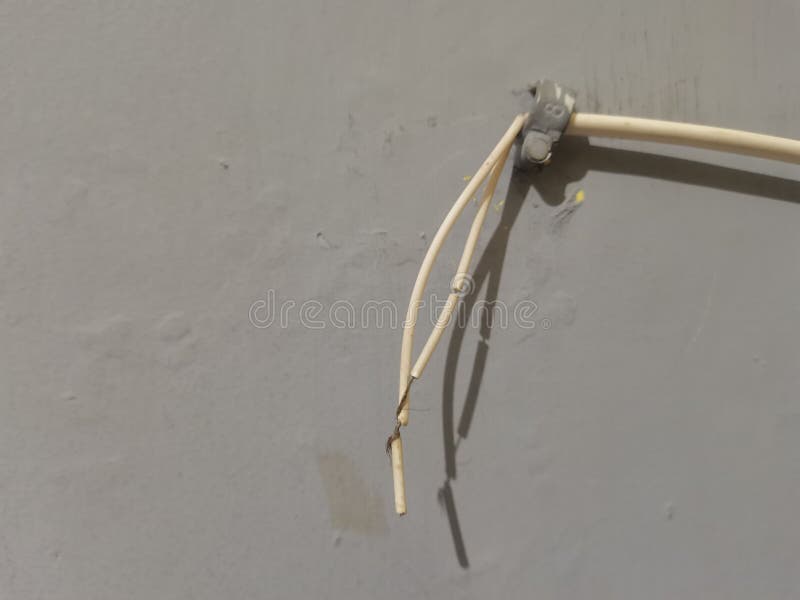 White Power Cable is Broken Stock Photo - Image of broken, sketch ...