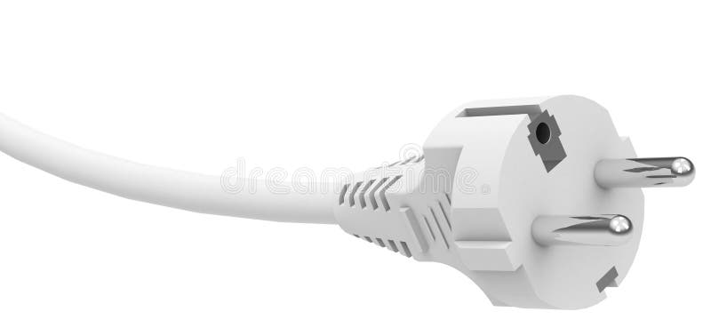 The white power cable stock illustration. Illustration of supply - 49114514