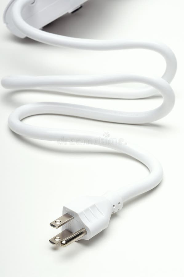 White Power Outlet w/ Path stock image. Image of disconnect - 472203