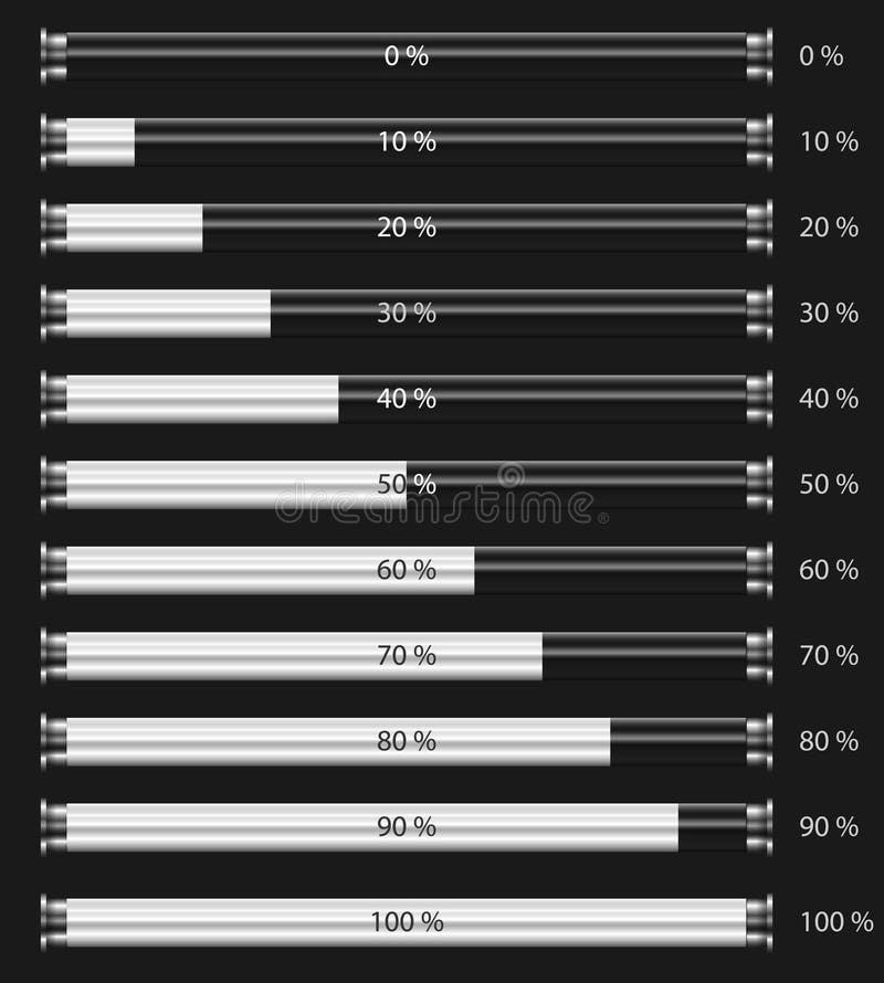 White power indicator stock vector. Illustration of glossy - 44760802