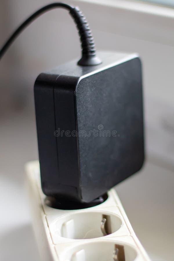 White Power Strip with Sockets Close Up Stock Photo - Image of protect ...