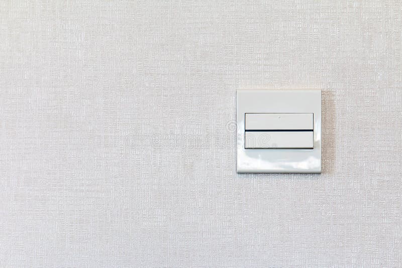 White Power Switch,blank for Copy Space. Stock Photo - Image of house ...