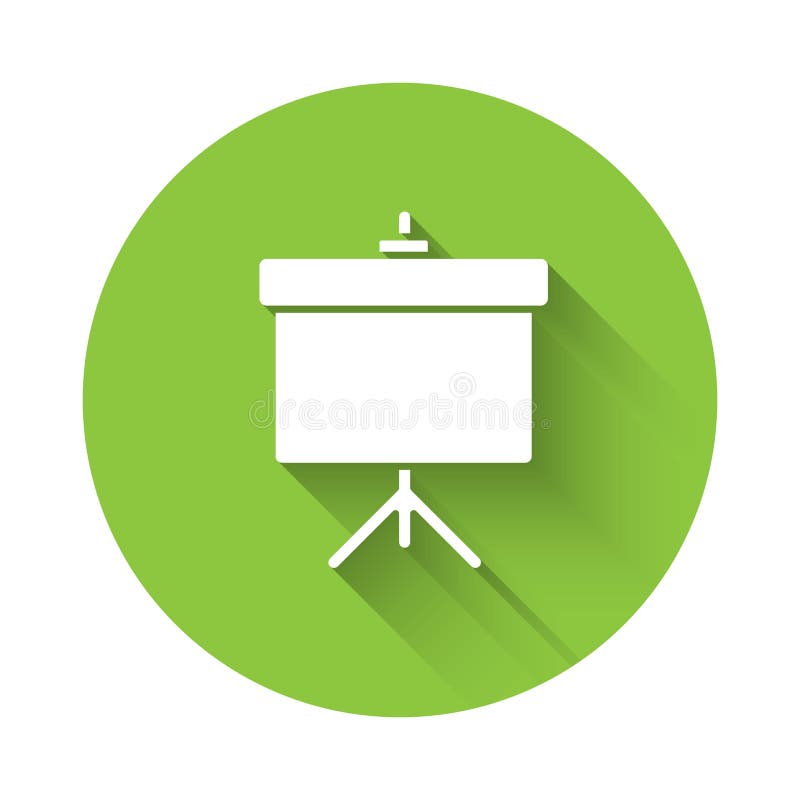 White Presentation Board with Graph, Schedule, Chart, Diagram ...