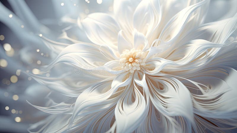 White Prismatic Patterns, Digital Art Illustration, Generative AI Stock ...