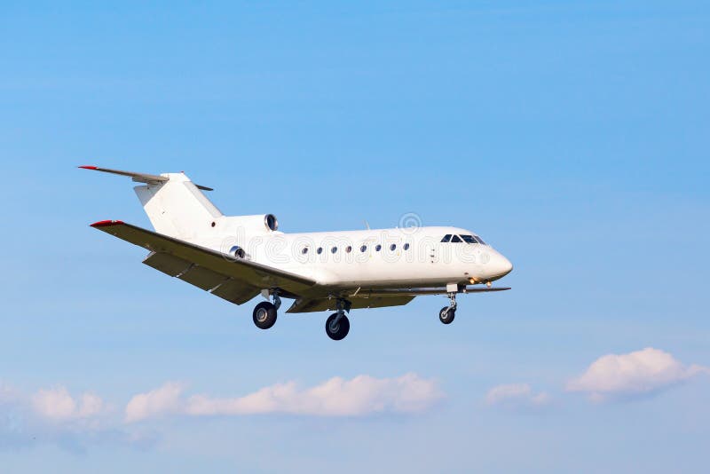 White private jet stock photo. Image of depart, collection - 34484996