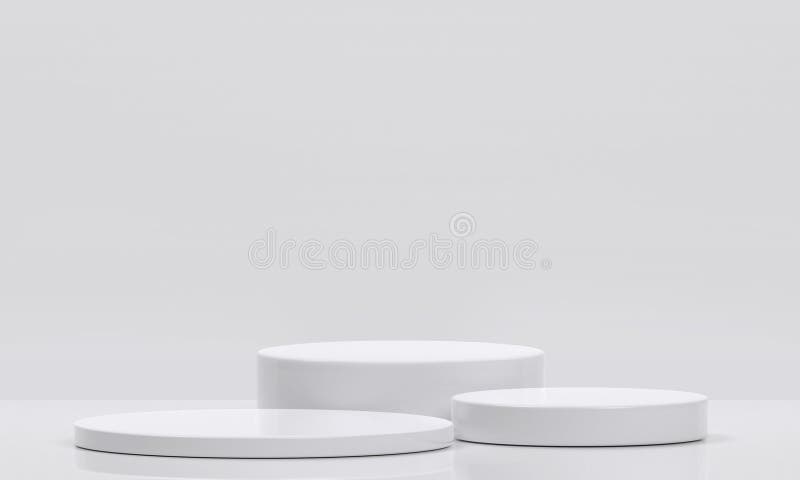 White Product Display Podium in Studio Room, for Display Presentation ...