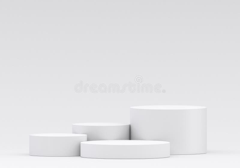 White Product Display Podium in Studio Room, for Display Presentation ...