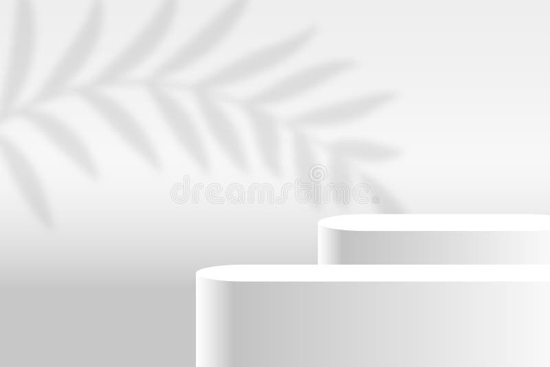 White Product Display Stage Platform Background Design Stock Vector ...