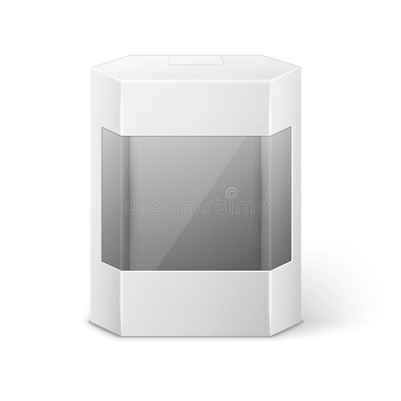 White Product Triangle Package Box Mock Up Stock Vector - Illustration ...