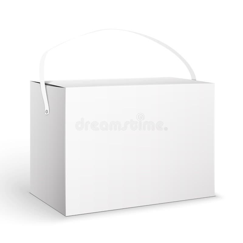 White Product Triangle Package Box Mock Up Stock Vector - Illustration ...