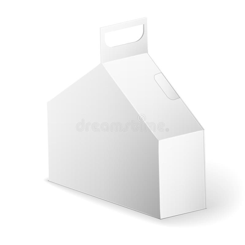 White Product Triangle Package Box Mock Up Stock Vector - Illustration ...