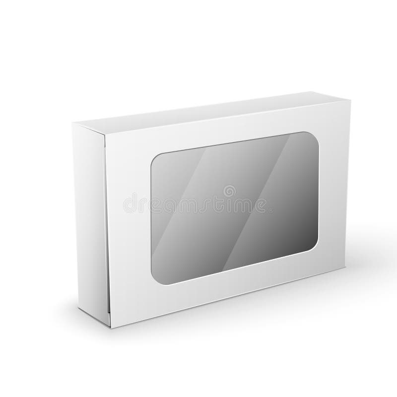 White Product Triangle Package Box Mock Up Stock Vector - Illustration ...