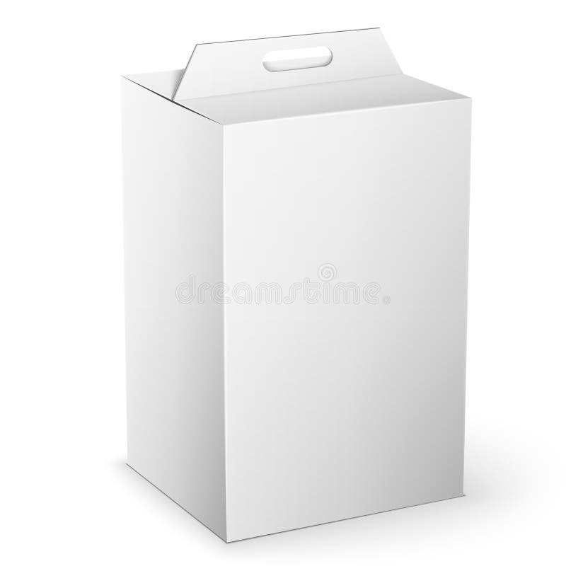 White Product Triangle Package Box Mock Up Stock Vector - Illustration ...
