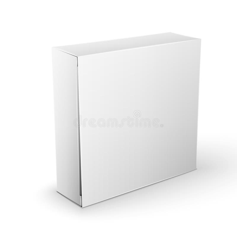 White Product Cardboard Package Box Stock Illustrations – 25,330 White ...