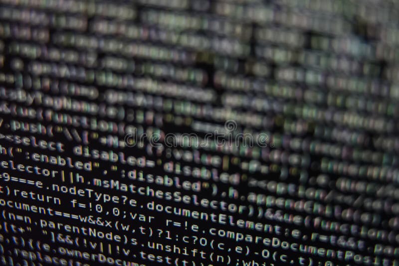 Program Code on Screen stock image. Image of editor - 110159895