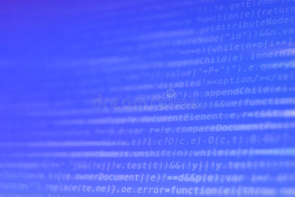 Program Code on Screen stock photo. Image of intellectual - 110159808