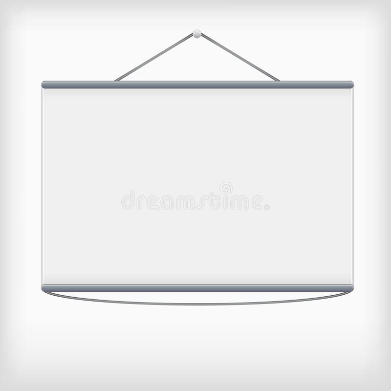 Projection screen hang stock vector. Illustration of seminar - 19986439