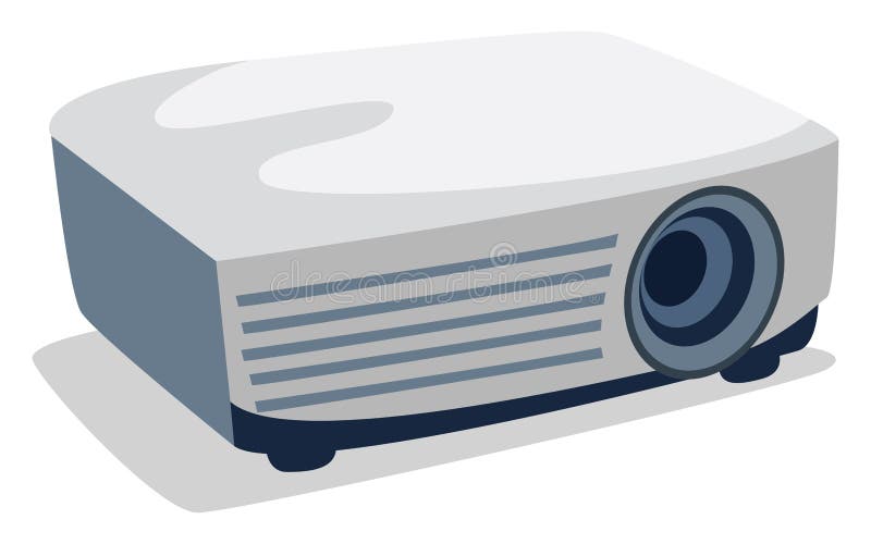 Projector Illustration, Drawing, Engraving, Ink, Line Art, Vector Stock ...