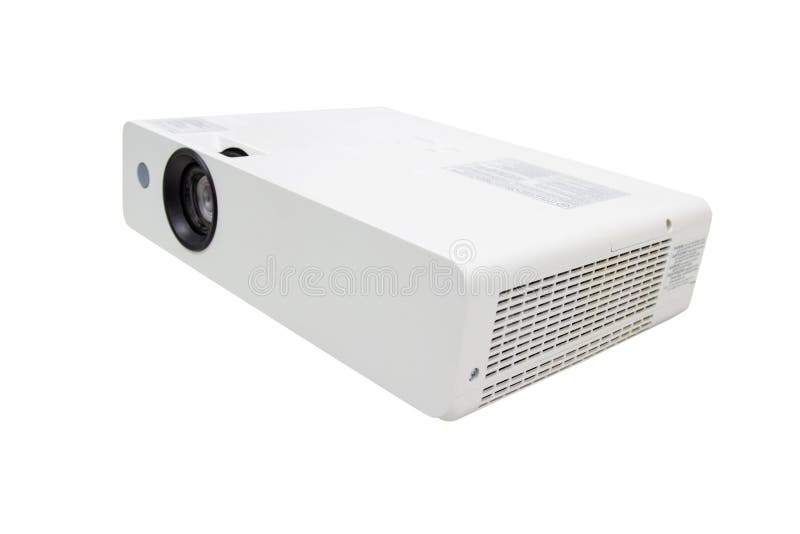White Projector for Presentation for Business Work on Table Stock Photo ...